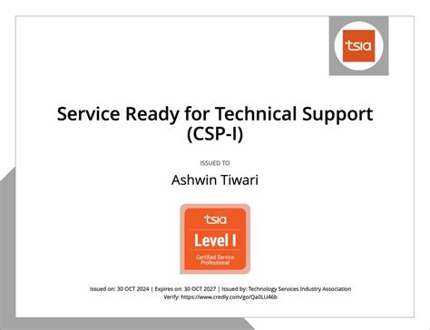 Ashwin Tiwari On Linkedin Tsia Tsiacertified Credly