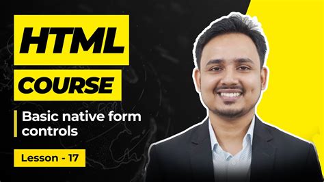 Html Forms Basic Native Form Controls Html Tutorial For Beginners