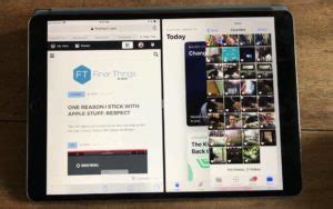 ตวอยางการใช Multitasking ใน iOS ดวยมอเดยวเพอเปดใช แอปท Split View บน iPad Pro