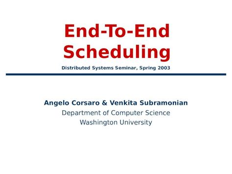 ppt end to end scheduling dokumen tips