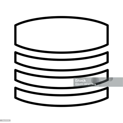 Data Database Server Icon Outline Vector Stock Illustration Download