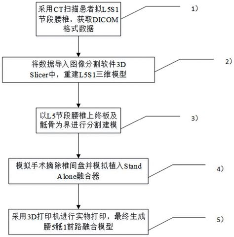 一种腰5骶1前路融合模型的制作方法与流程