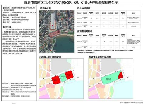 青岛火车站前沿海地块规划最新公示：建筑高度不超过18米项目空间用地