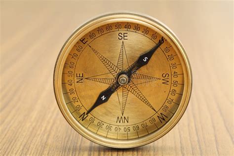 Old Golden Compass Stock Image Image Of Azimuth West 5362461