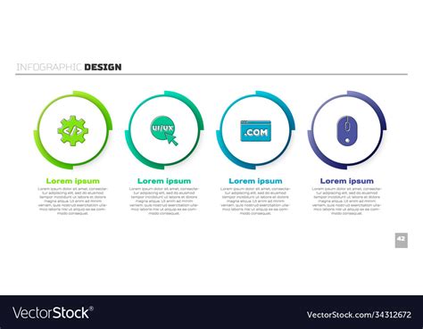 Set Front End Development Ui Or Ux Design Vector Image