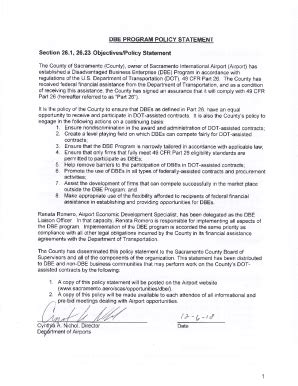 Fillable Online SAMPLE DBE PROGRAM Delaware County Transit Fax Email Print PdfFiller