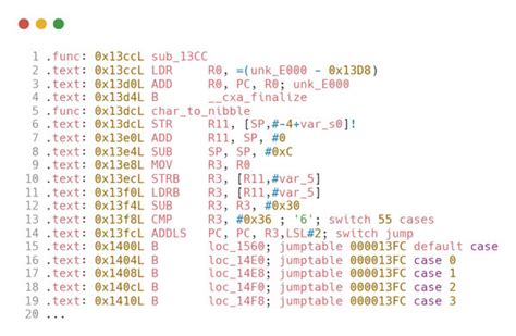 example diagram of a disassembly instruction sequence download