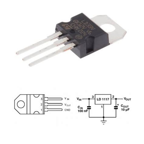 3 3v Voltage Regulator 950ma Ld1117v33 Ld33v