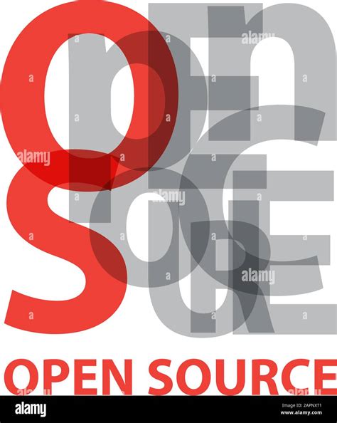 vector open source broken text stock vector image and art alamy