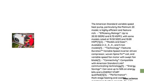 American Standard Variable Speed Heat Pump Complete Performance And Efficiency Guide Hvac Science