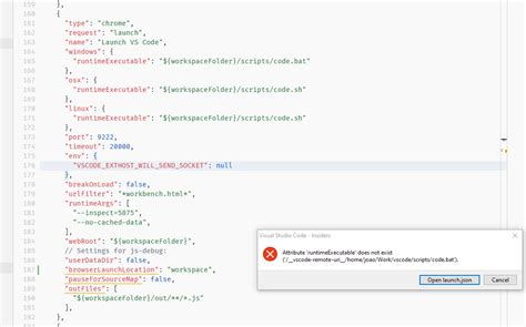 Selfhost Cant Use Chrome Debugger In Remote Wsl · Issue 94607 · Microsoft Vscode · Github