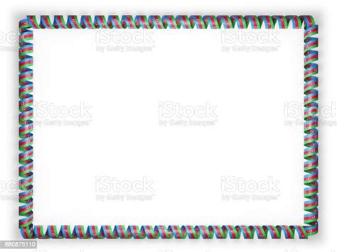 프레임과 아제르바이잔 국기와 리본 테두리 3 차원 일러스트 레이 션 공란에 대한 스톡 사진 및 기타 이미지 공란 교육 디자인 Istock