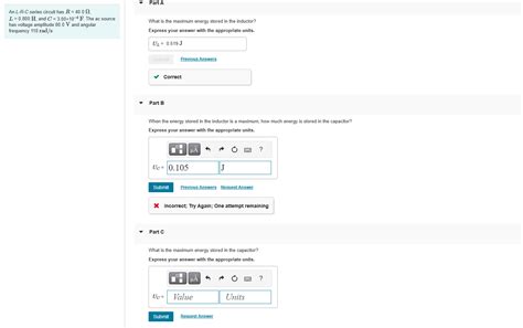 Solved An L R C series circuit has R Ω L H and Chegg