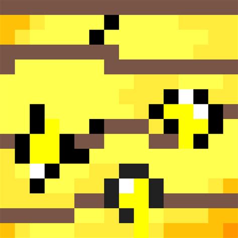 Pixilart Minecraft Bee Nest With Honey Inside My Texture By Matthew2013