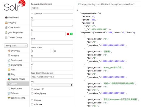 将 Mysql 的全量数据以分页的形式导入到 Apache Solr 中 过往记忆 将 Mysql 的全量数据以分页的形式导入到 Apache Solr 中 过往记忆