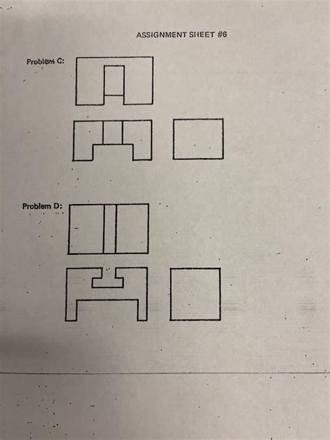 Solved Construct The Missing And Hidden Lines In Problems A