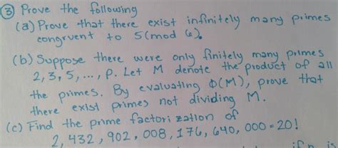 Solved ③ Prove the following a Prove that there exist Chegg com