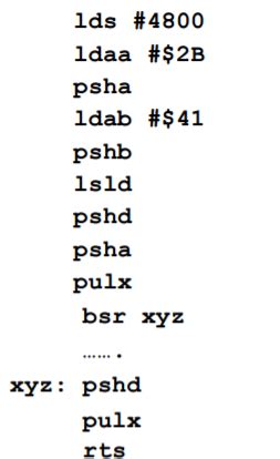 Solved Draw A Diagram Showing The Contents Of The Stack And Chegg Com