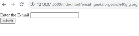 Html Input Type Geeksforgeeks