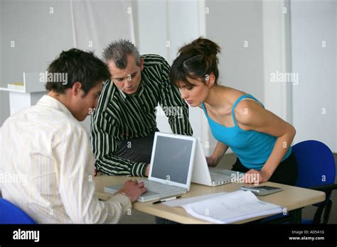 Computer Training Course Stock Photo Alamy