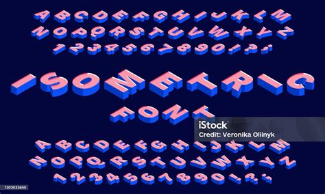 Font Isometrik 3d Tipografi Abc Huruf Alfabet Dan Angka Huruf Latin Simbol Vektor Font Geometris