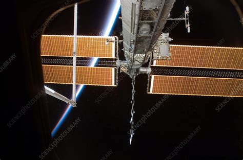 Iss Solar Array Stock Image C001 5175 Science Photo Library