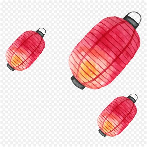 红色水彩插画灯笼矢量图png图片素材下载 图片编号qjenzvxj 免抠素材网