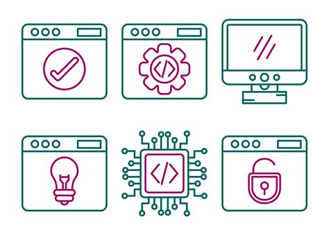 Web Development Vector Icon Set 17482598 Vector Art At Vecteezy