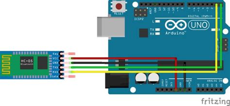circuit to connect hc 05 with arduino electronics