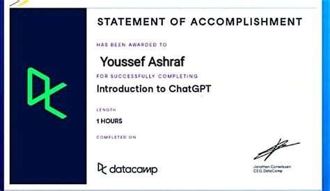 Youssef Ashraf On Linkedin Corsesonline Introductiontochatgpt