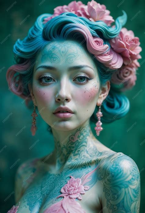 Une Fille Asiatique Tatouée Photo Gratuite