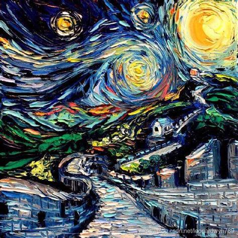 手绘与码绘的比较——实战之梵高《星空》 processing星梵高 csdn博客