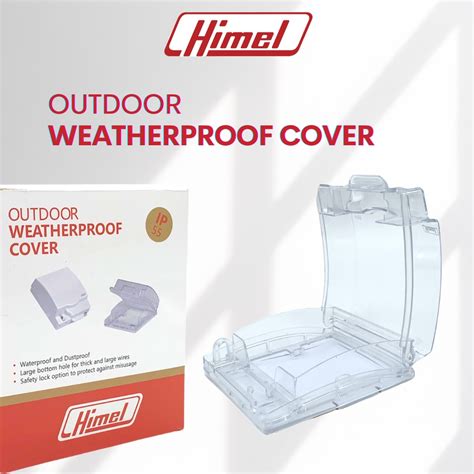 HIMEL IP Weatherproof Outdoor Switch Socket Cover Waterproof Single Socket Cover Switch