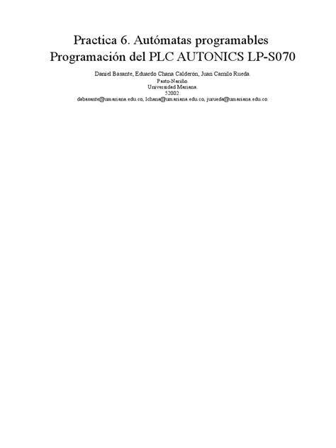 Practica De Lab 6 Pdf Controlador Lógico Programable Monitor De Computadora