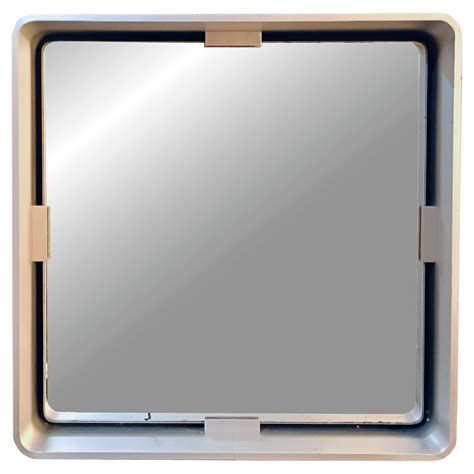 Formanova Square Aluminium Wall Mirror Italy 1970s For Sale At 1stdibs