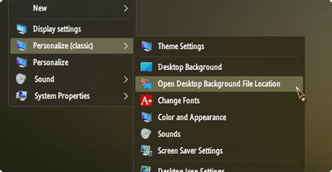 Add Open Desktop Background File Location Context Menu In Windows 11