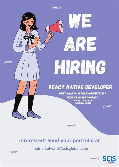 React Native Developer In 2024 Development We Are Hiring React Native