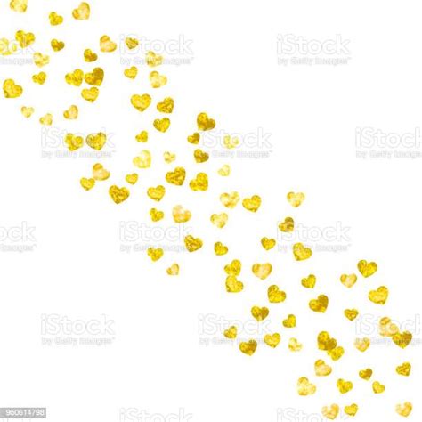 골드 반짝이 하트와 함께 하트 프레임 배경입니다 발렌타인 하루입니다 벡터 색종이입니다 손으로 그린 텍스처입니다 2월에 대한 스톡 벡터 아트 및 기타 이미지 Istock