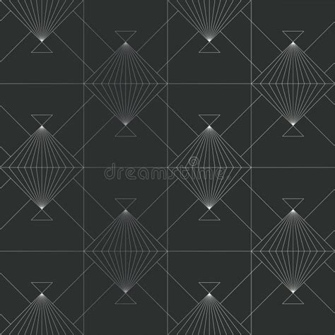 Silver Texture Seamless Geometric Pattern Silver Background Vector Seamless Pattern Stock