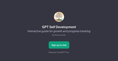 Gpt Self Development Ai Tool For Personal Development