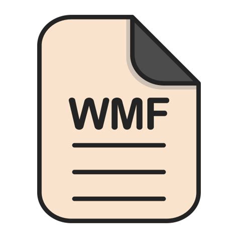 document file generic file illustrator vector format wmf icon