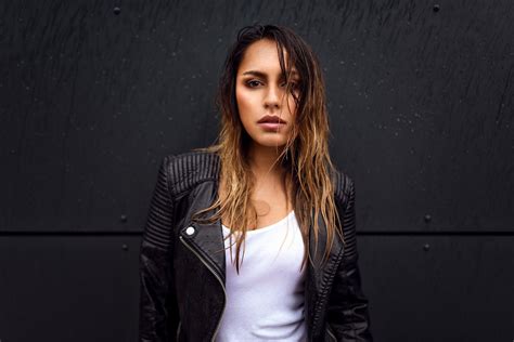Urban Women Long Hair 500px Leather Jackets Torn Jeans Miro