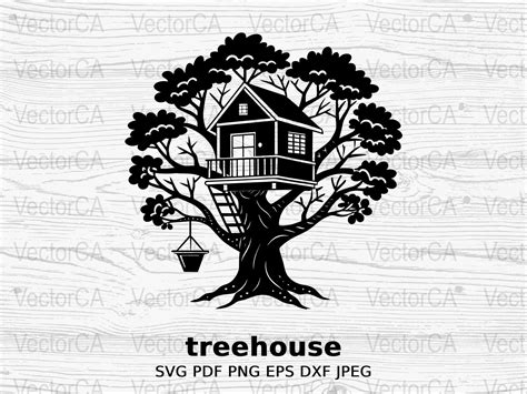 Digital Treehouse Svg Png Clipart Instant Download High Quality Graphic For Design Projects