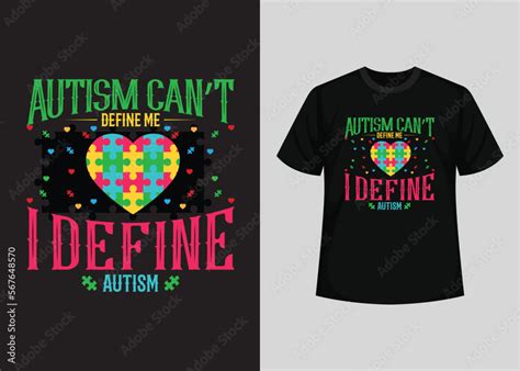 Vetor De Autism Can T Define Me I Define Autism World Autism