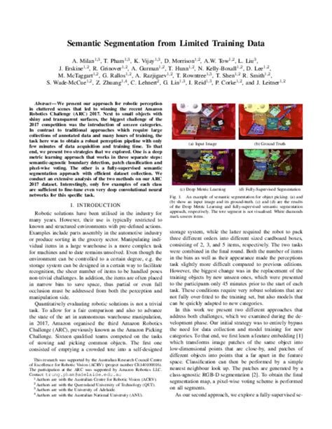 Pdf Semantic Segmentation From Limited Training Data