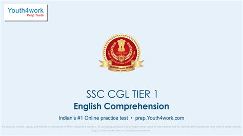 SSC CGL English Comprehension Test Series
