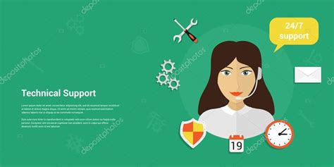 Technical Support Banner Stock Vector Image By Den The Grate Gmail Com 97701534
