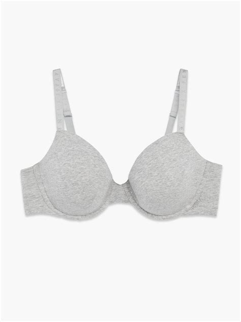 Cotton Essentials Padded Demi Bra In Grey Savage X Fenty