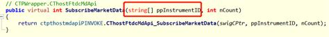 Cthostftdcmdapisubscribemarketdata 参数类型对不上 · Issue 2 · Ggwhsdctp Csharp · Github