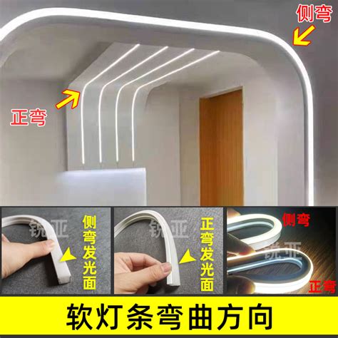 Led柔性硅胶线条灯带220v高压嵌入式弯曲高亮套管弧形防水软灯槽 虎窝淘